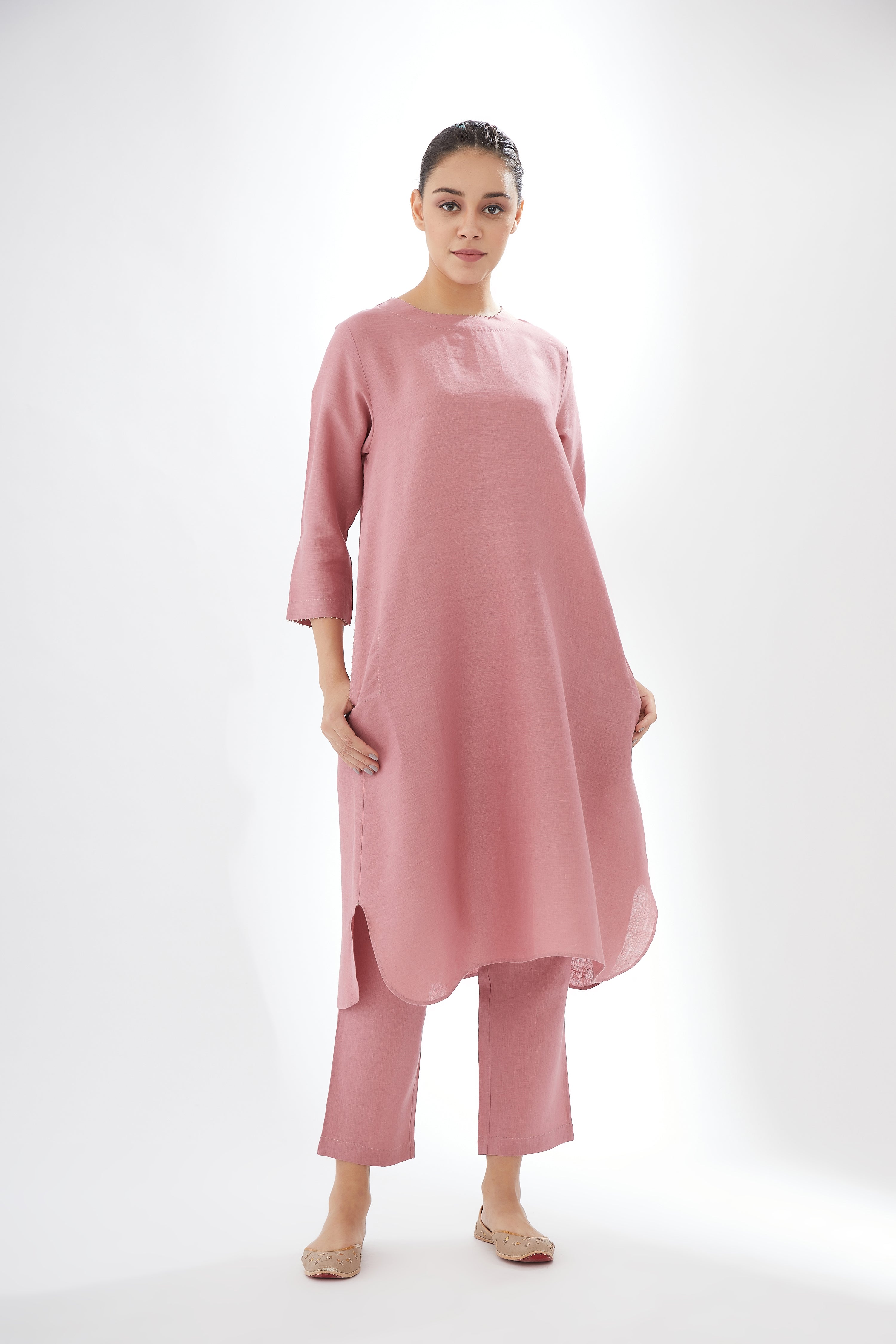Rounded Hem Tunic With Tunic – BRIH