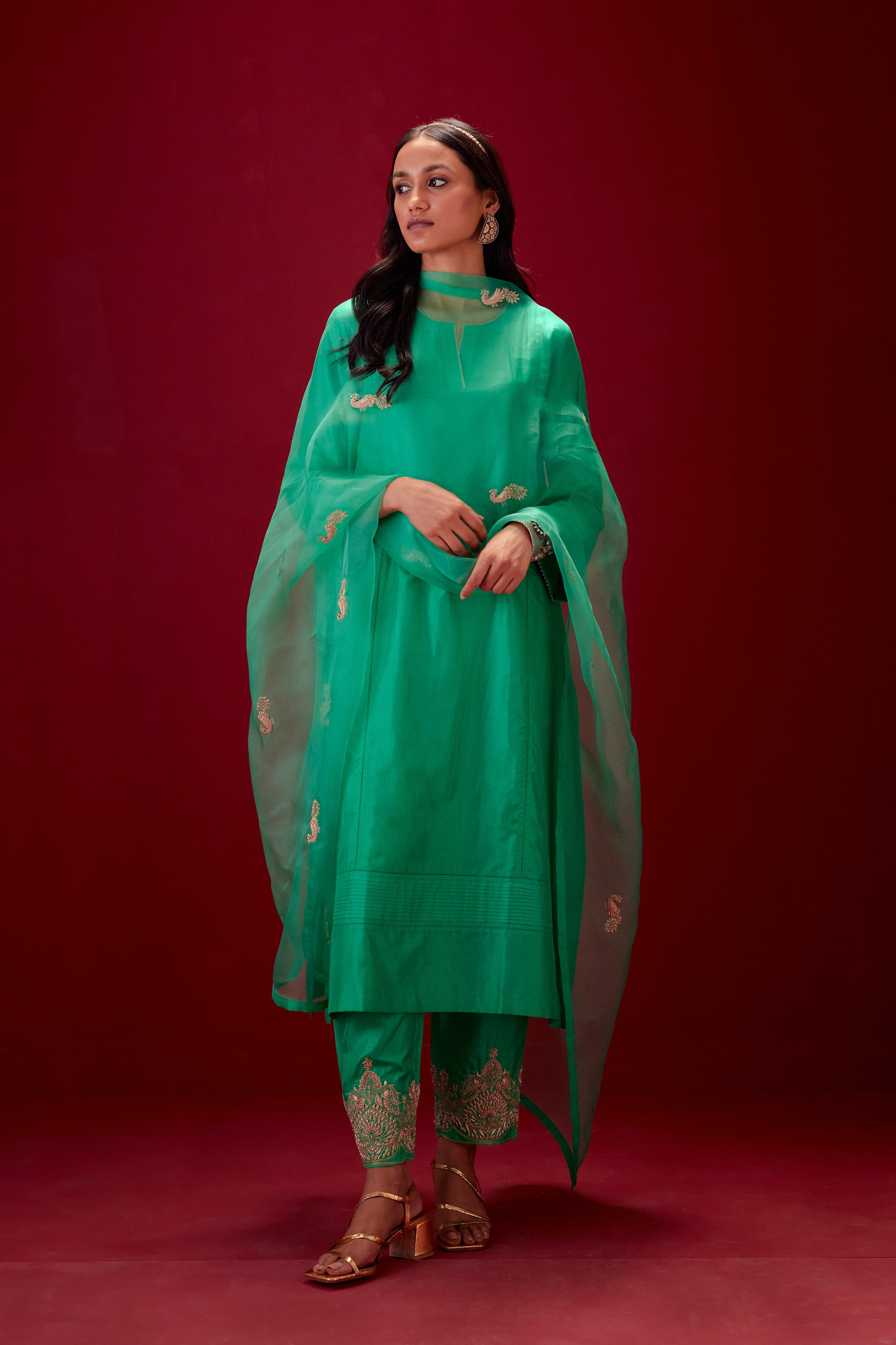 Hand Embroidered Dupatta – BRIH