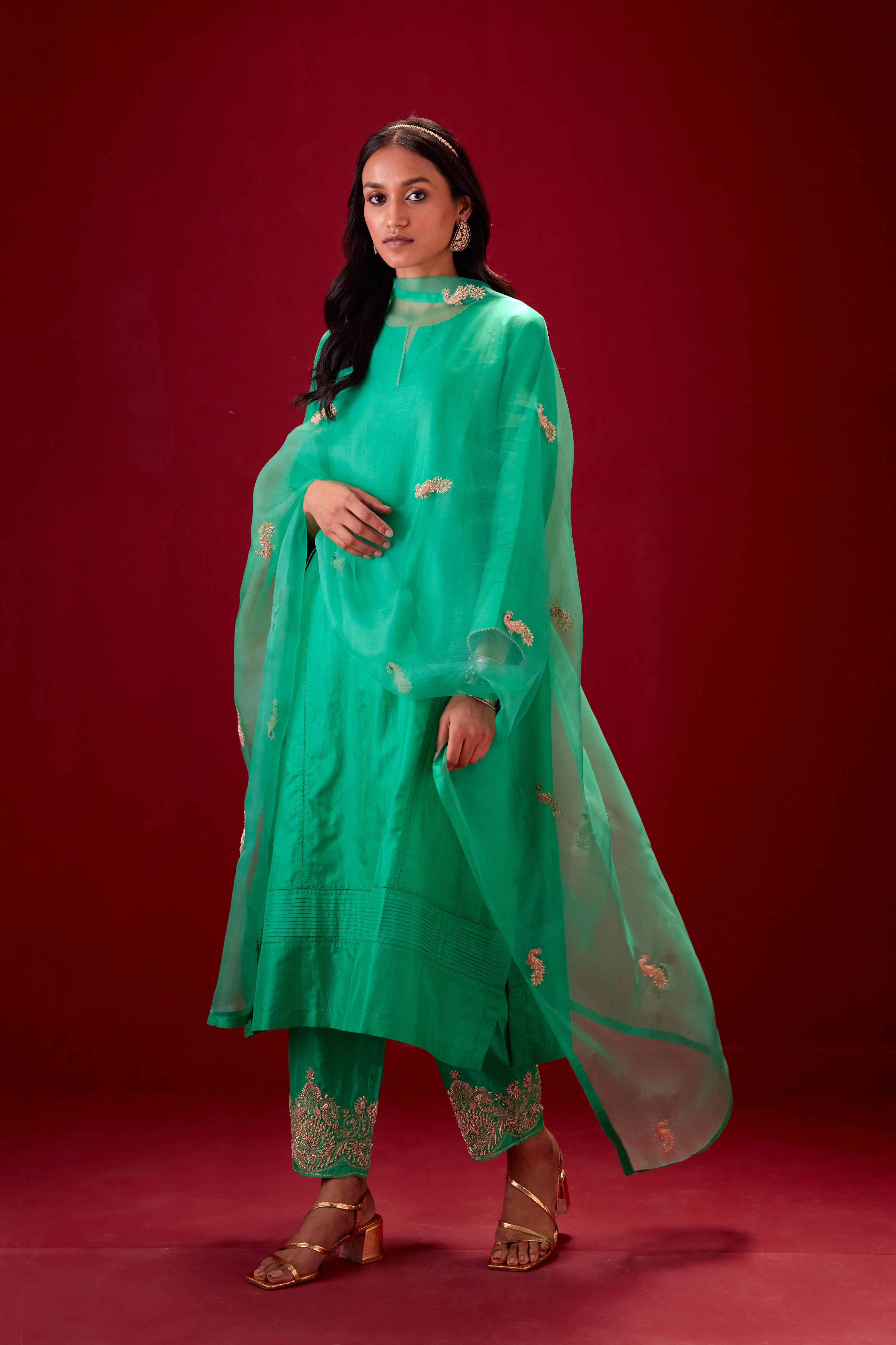 EMBROIDERED TUNIC TROUSER SET – BRIH